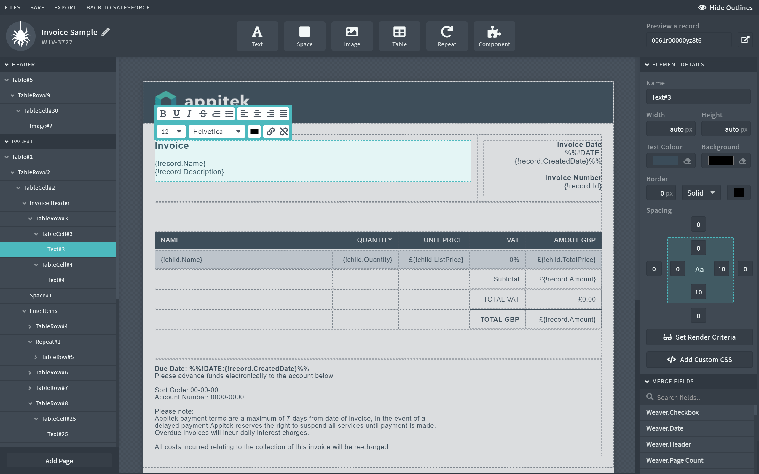 Appitek | Weaver Documentation